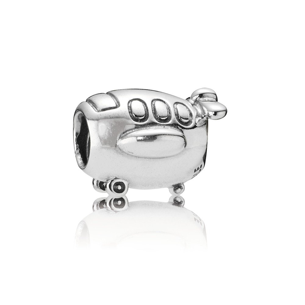 Pandora Repülőgép ezüst charm