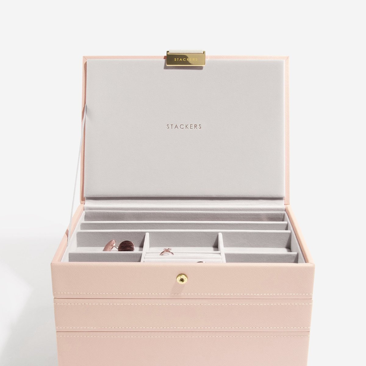 Stackers Púder arany classic ékszerdoboz szett