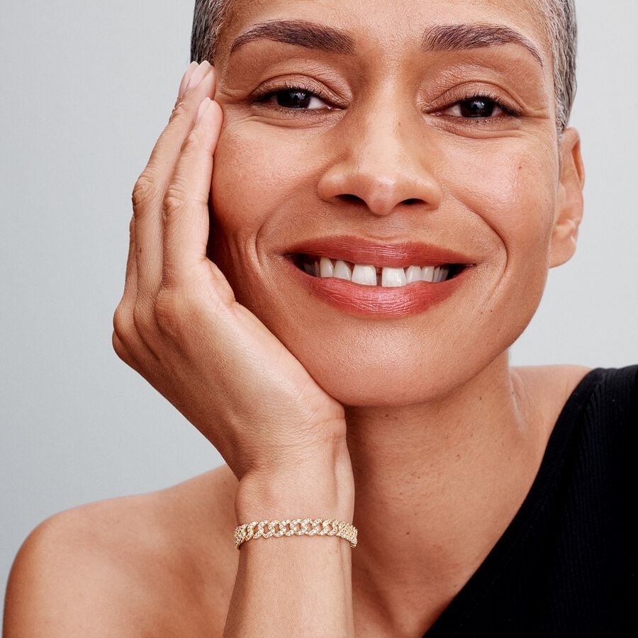 Pandora Timeless pávé kubai láncos shine karkötő