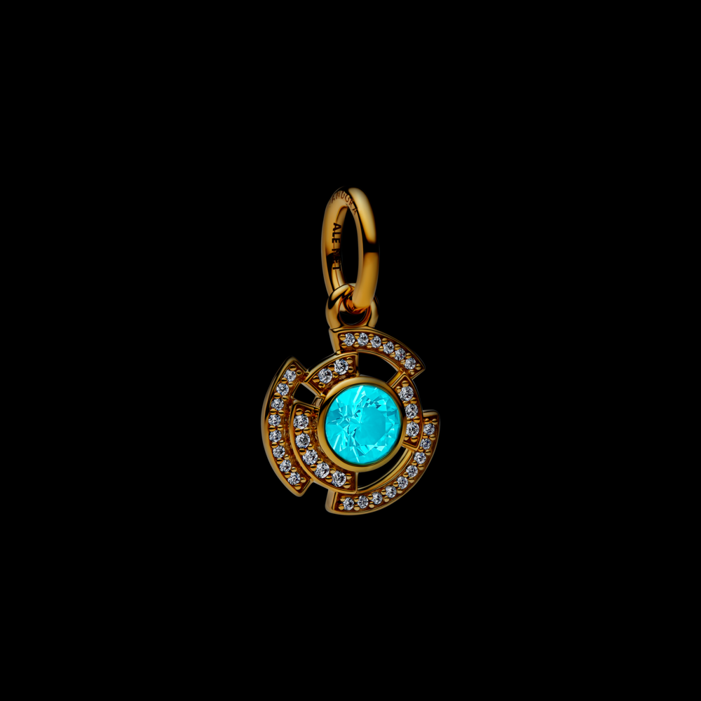 Pandora Marvel Vasember Arc reactor shine charm