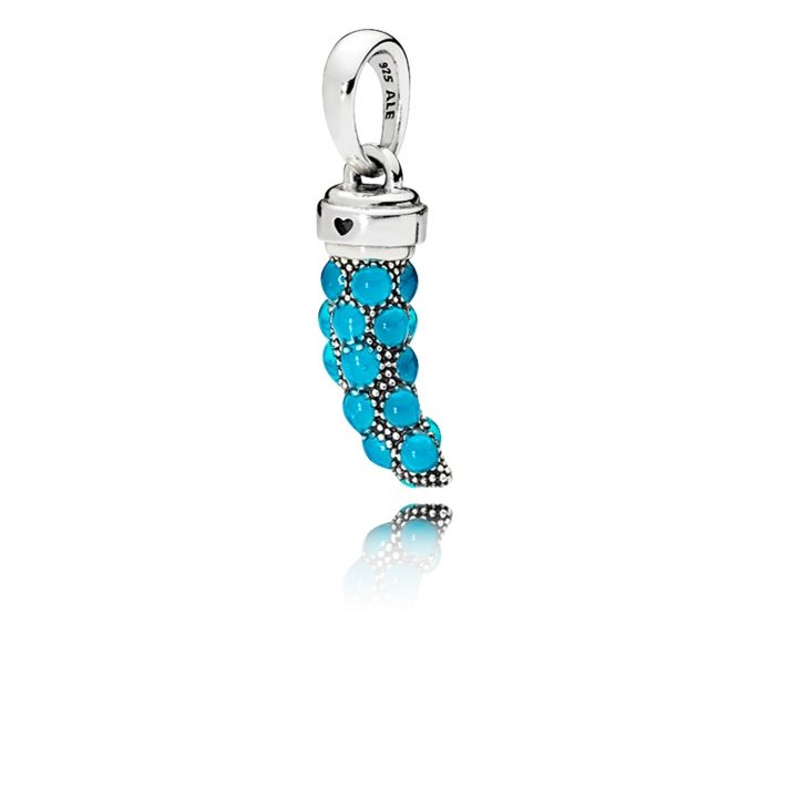 Pandora ékszer Türkiz amulett medál - 397203EN168