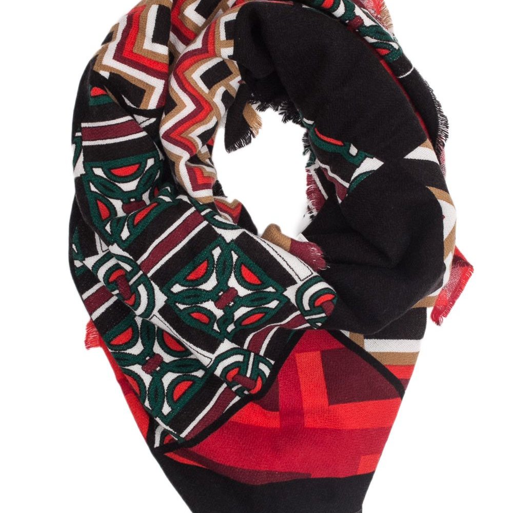 Desigual Foulard Cuadrado Patch sál - 18WAIW17