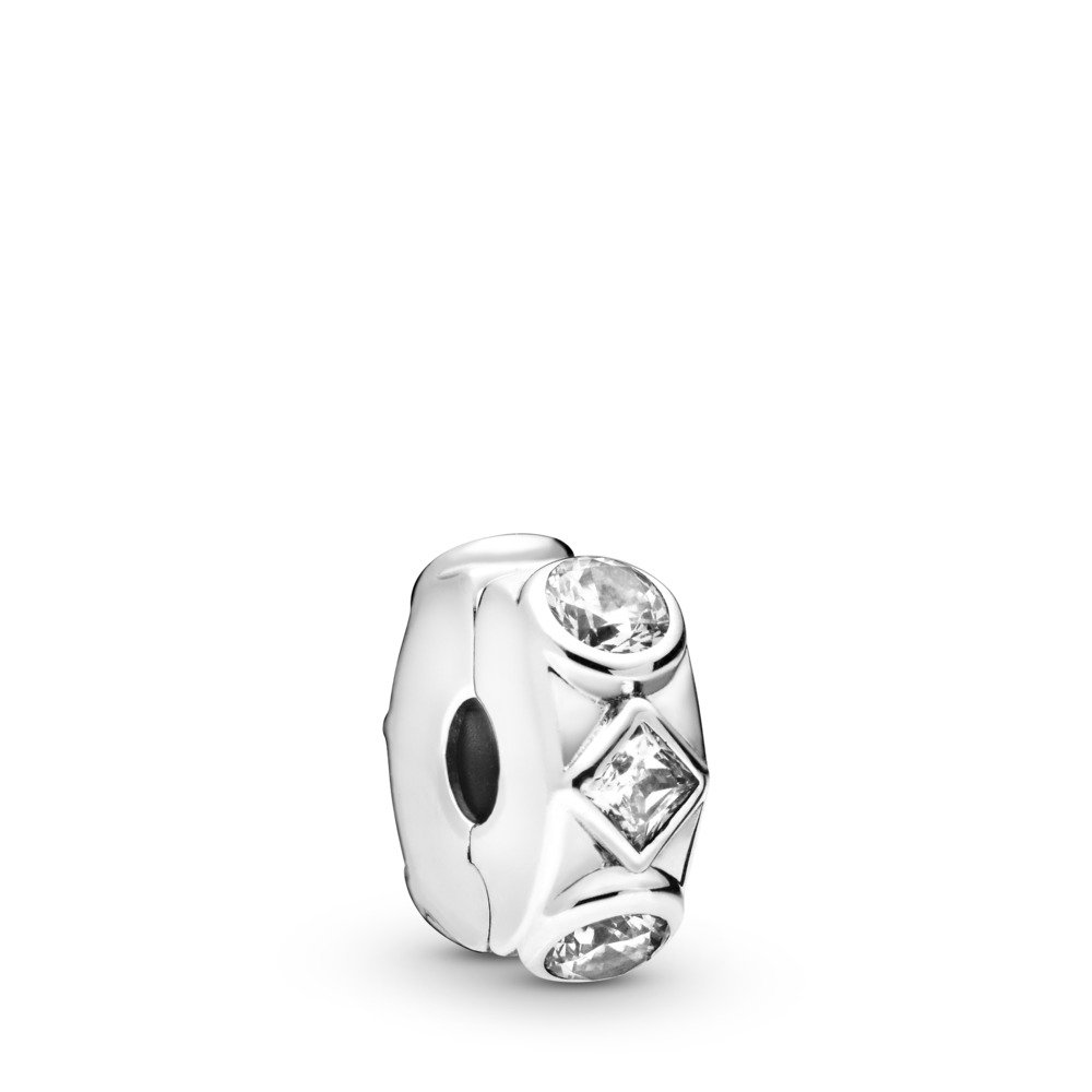 Pandora ékszer Geometriai formák szilikonos ezüst klip - 798463C01