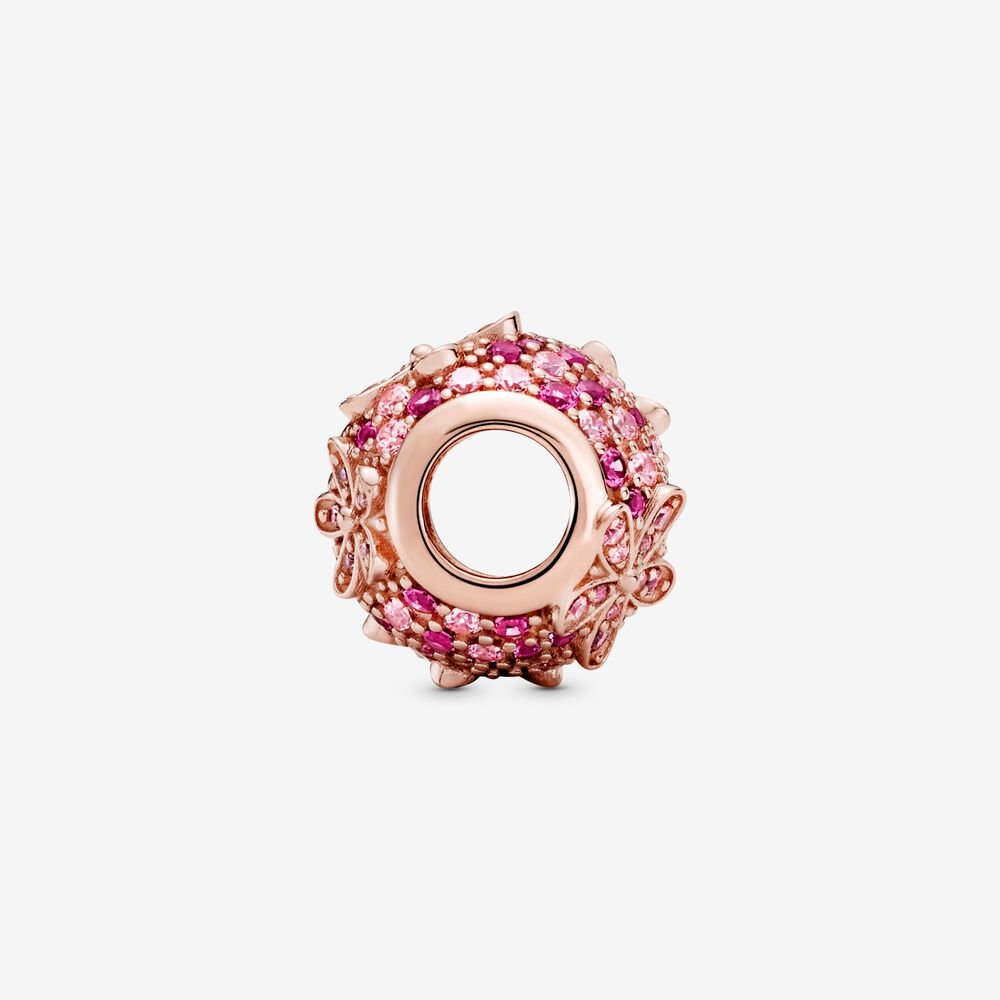 Pandora ékszer Pink pávé százszorszép rozé charm - 788797C01