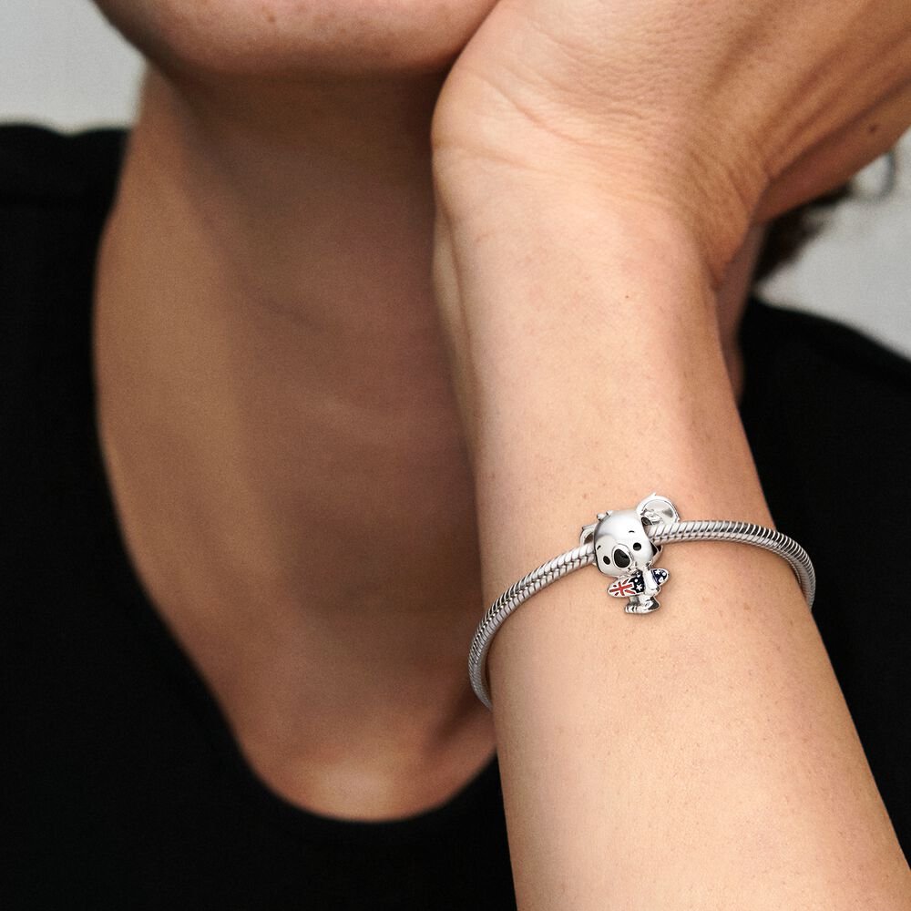 Pandora ékszer Szörföző koala ezüst charm - 799031C01