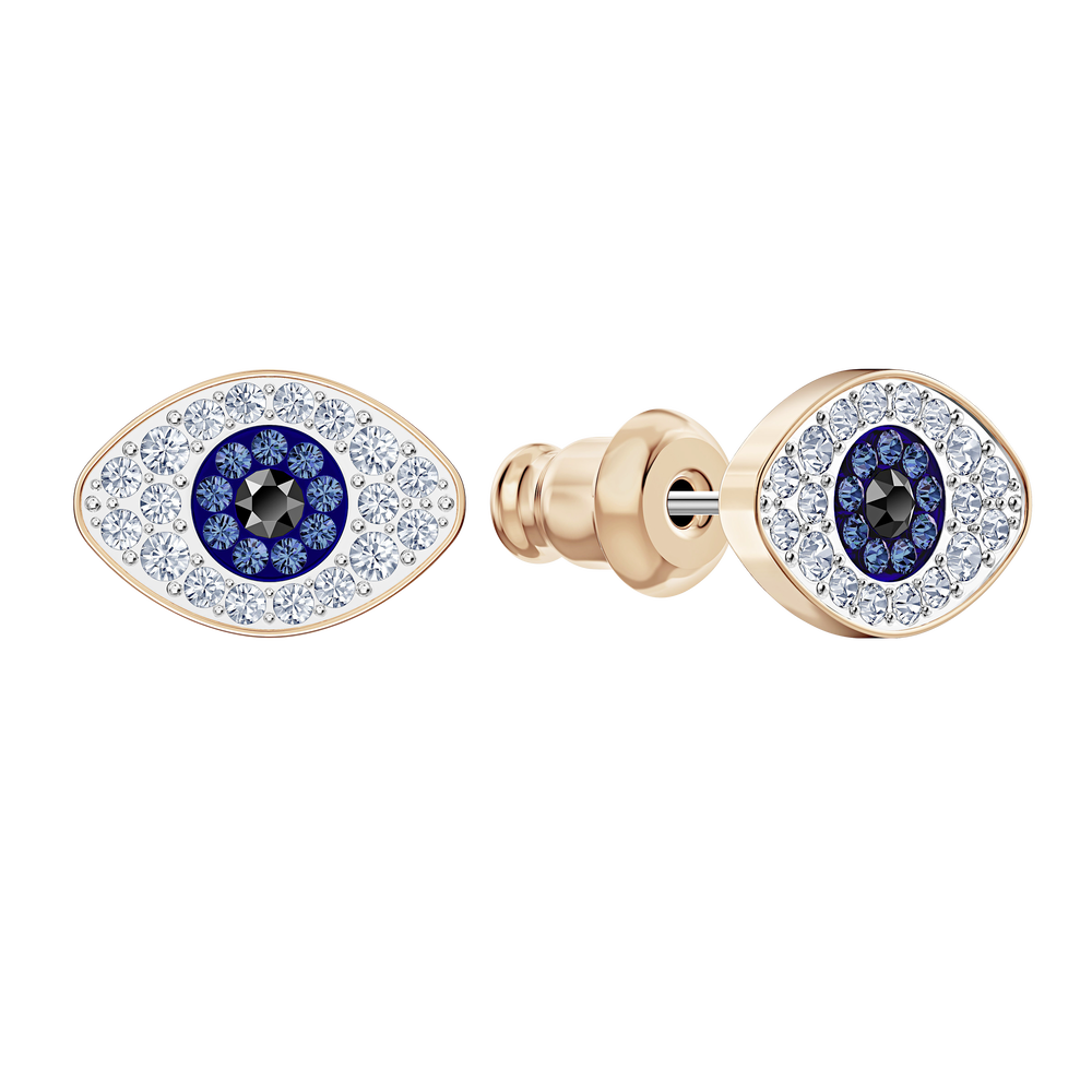 Swarovski Nazar szeme rozé fülbevaló kristályokkal - 5510067