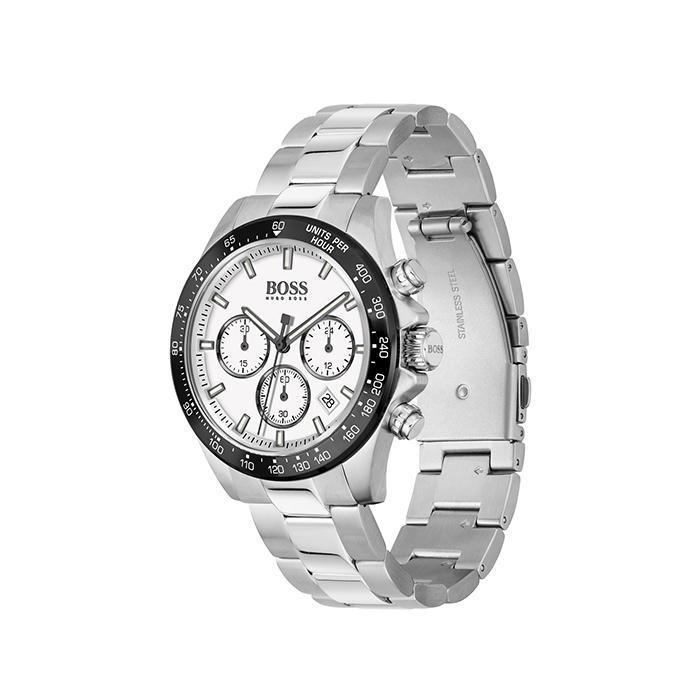 Boss Hero fehér számlapos acél férfi óra - 1513875