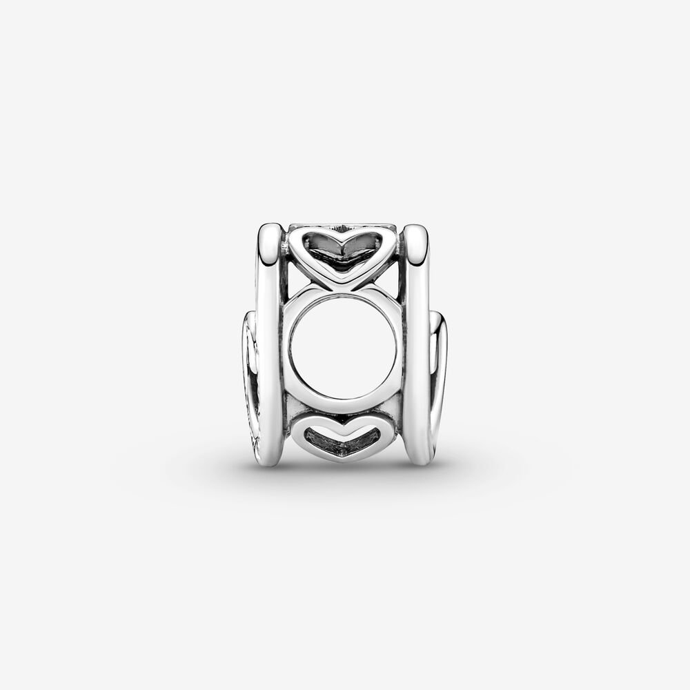 Pandora ékszer Egymásba fonódó végtelen szívek ezüst charm - 790800C00