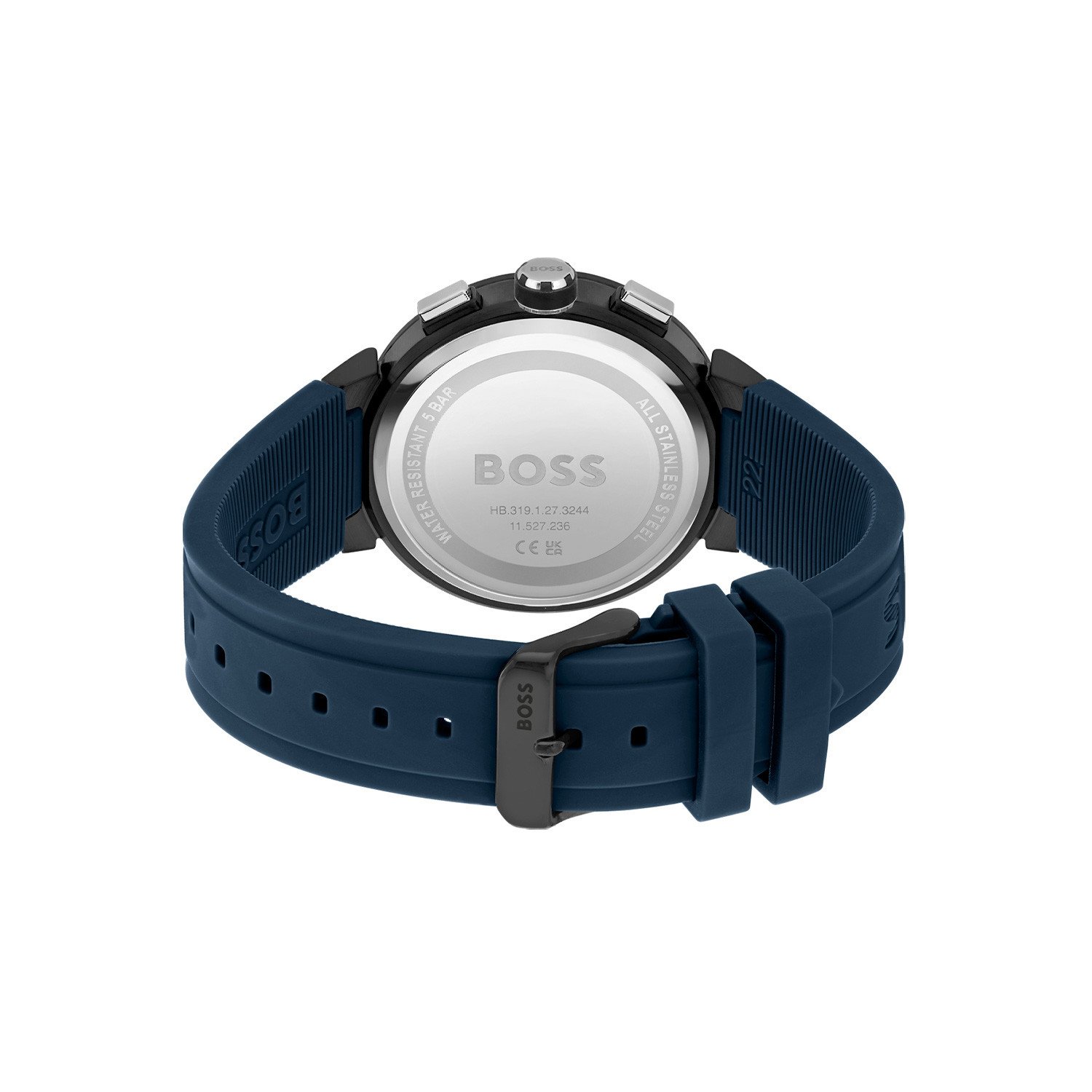 Boss One kék szilikon szíjas férfi óra - 1513998