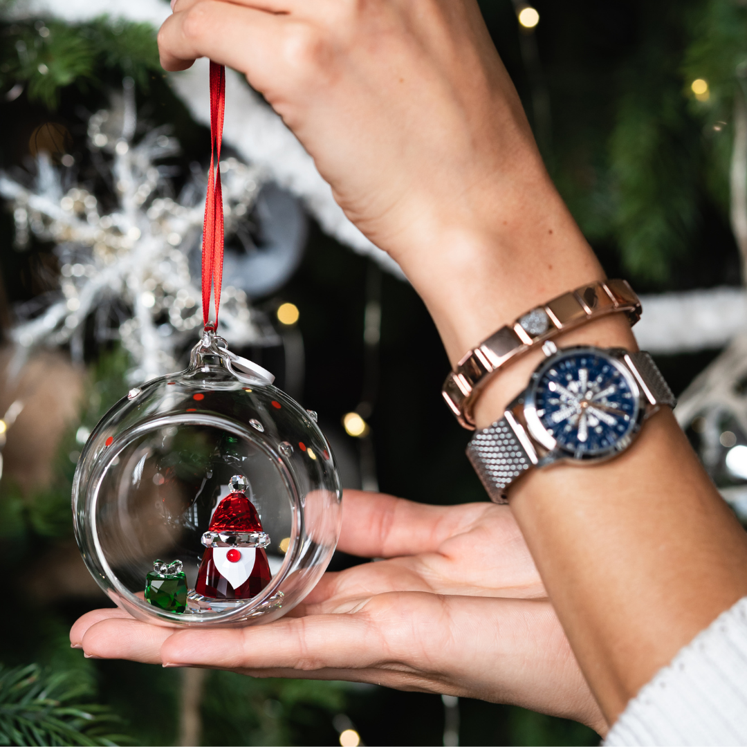 Swarovski Télapó swarovski kristály gömb dísz