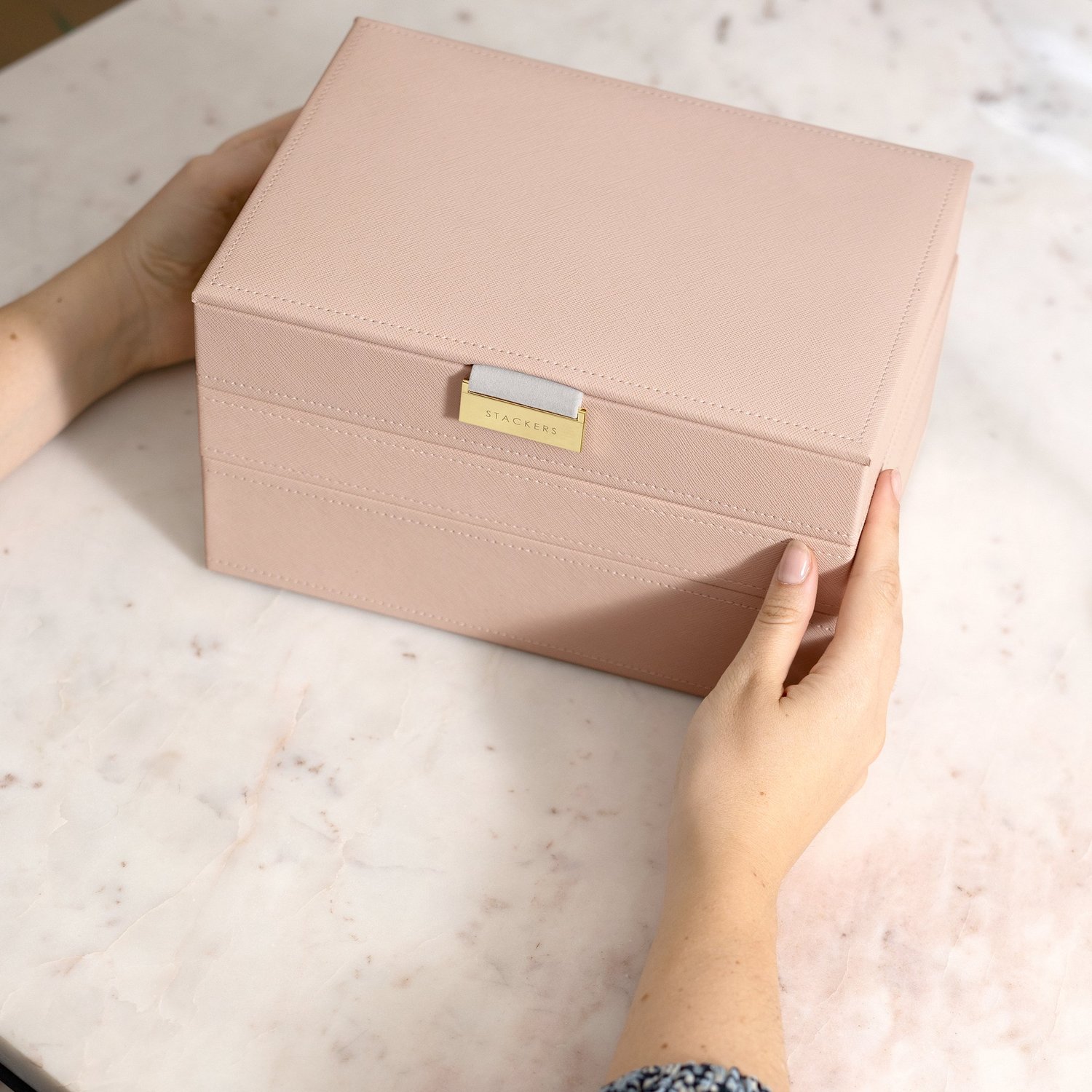 Stackers Púder arany classic ékszerdoboz szett - 74701