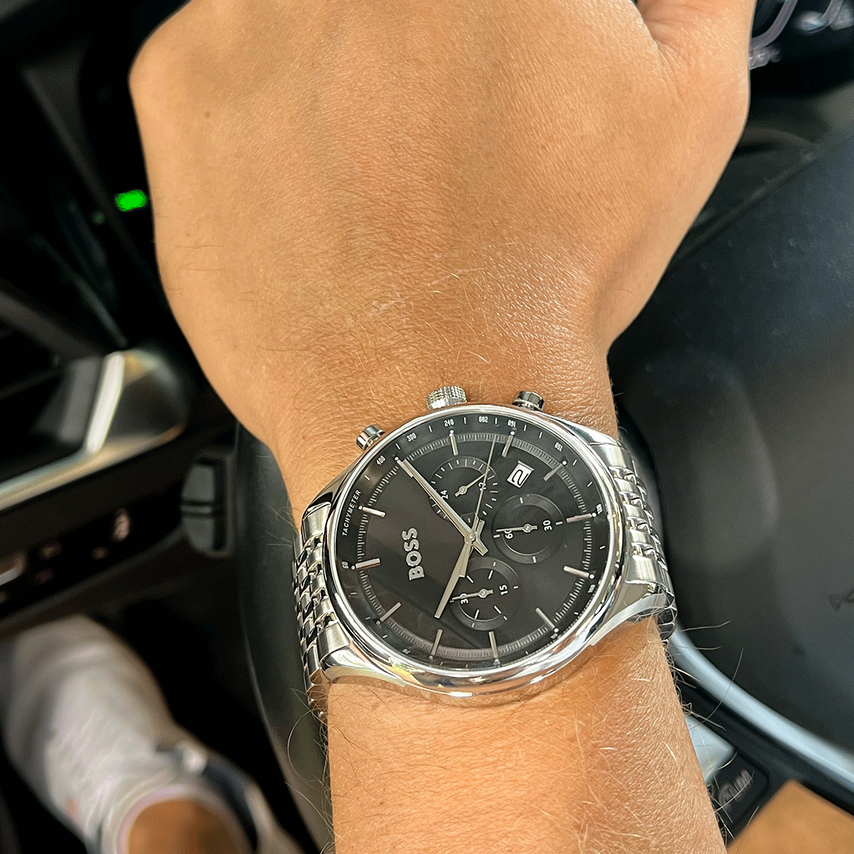 Boss Gregor fekete számlapos kronográf férfi óra - 1514082