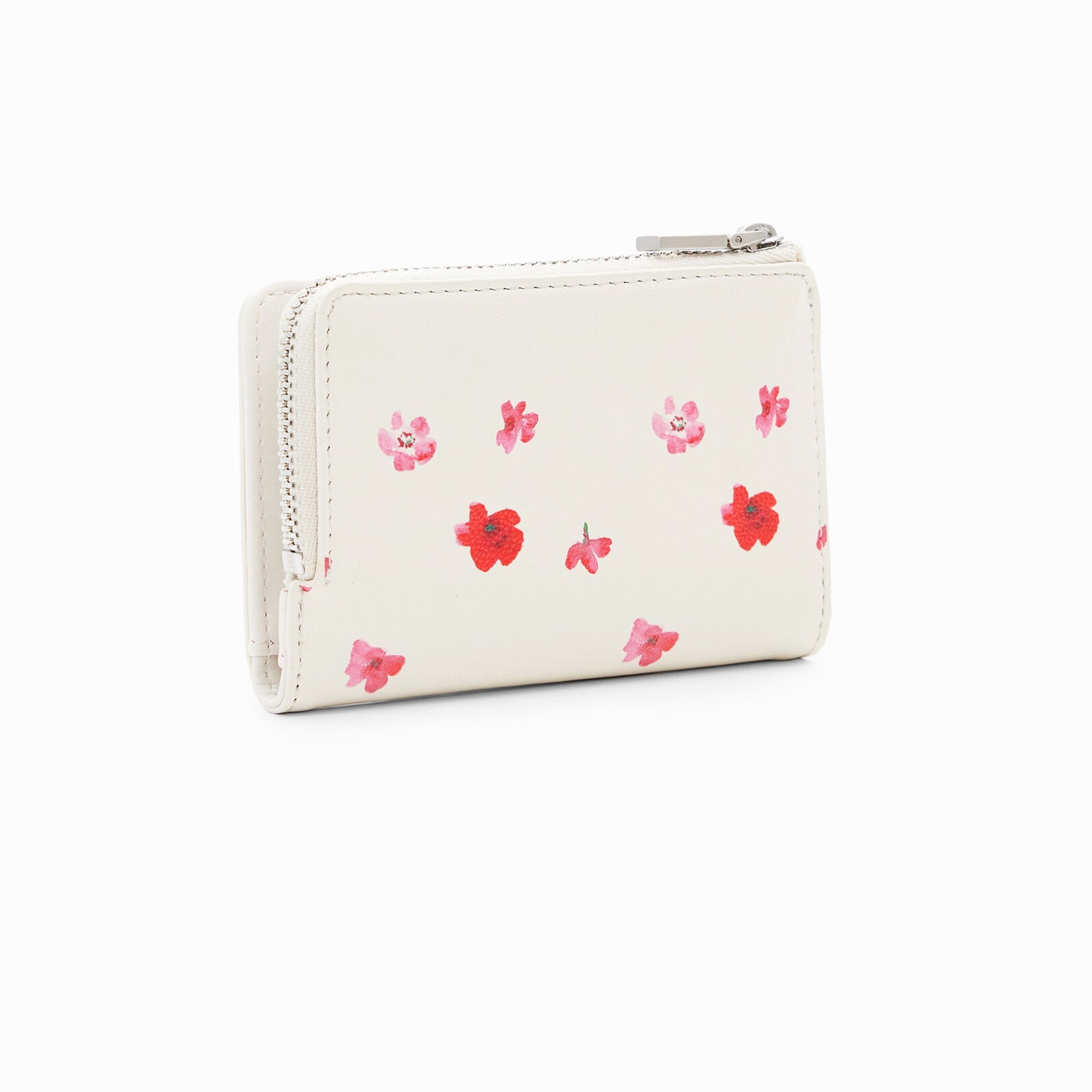 Desigual Circa emma mini fehér virágos pénztárca