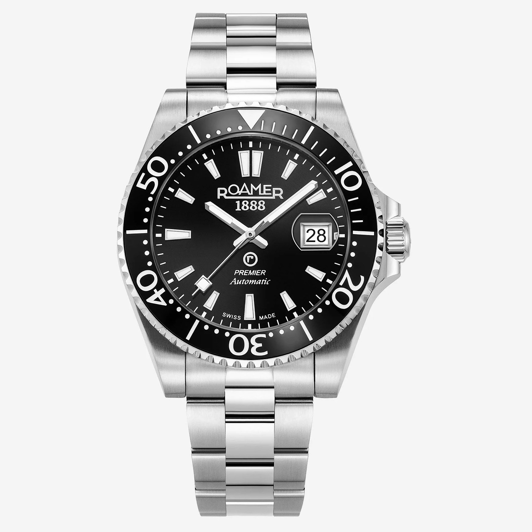 Roamer Premier fekete számlapos automata férfi óra