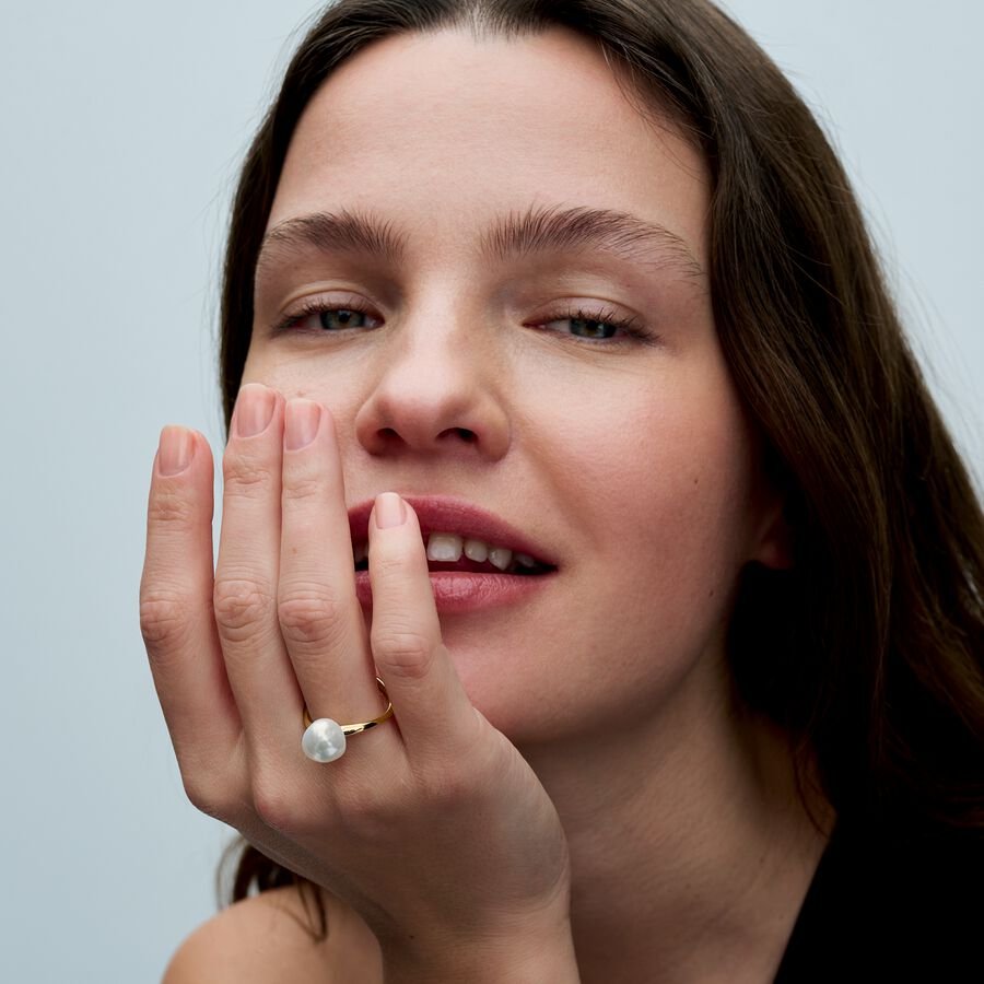 Pandora ékszer Shine gyűrű barokk gyönggyel