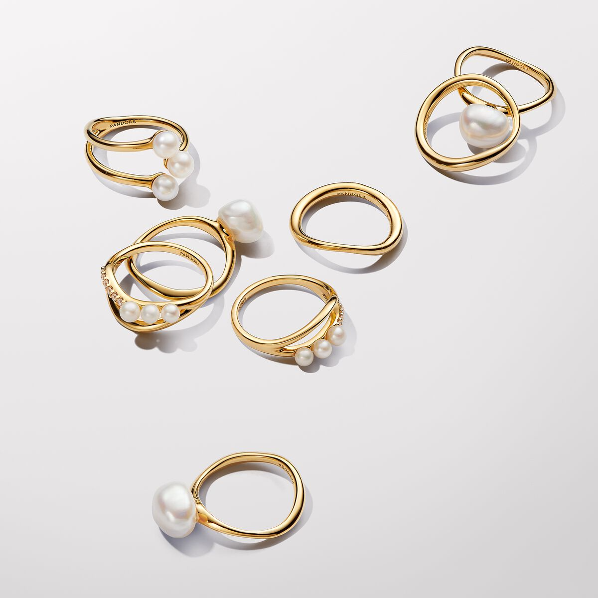 Pandora ékszer Shine gyűrű barokk gyönggyel