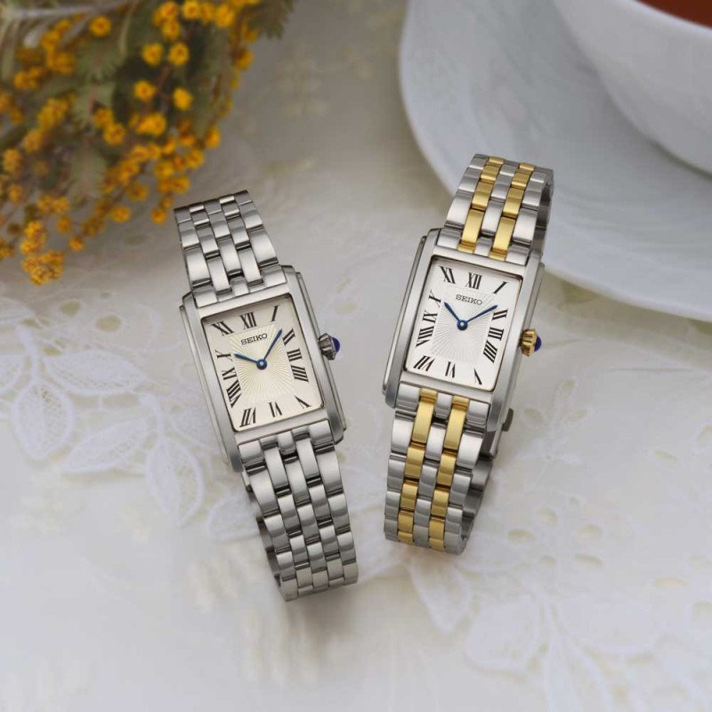 Seiko Classic bicolor kristályberakásos női quartz karóra - SWR093P1