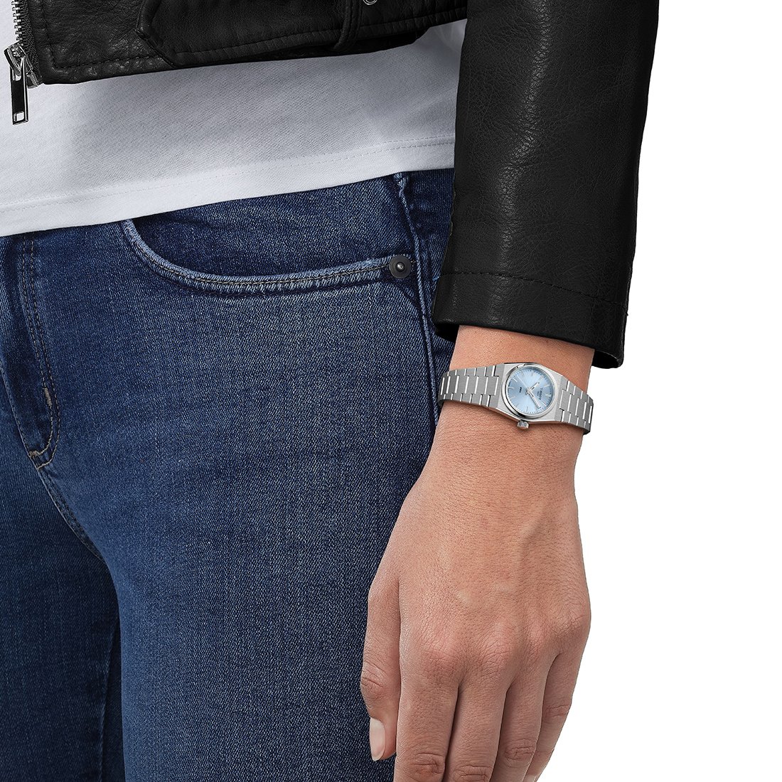 Tissot PRX Ladies kék számlapos női karóra - T1370101135100