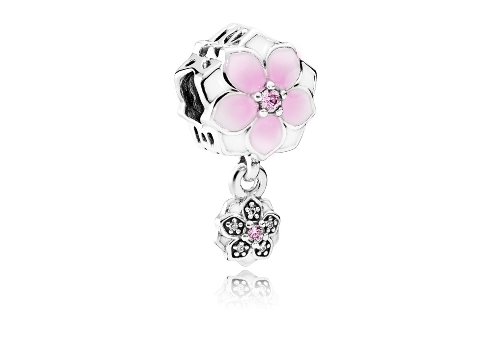 Pandora ékszer Magnólia ezüst charm - 792077PCZ