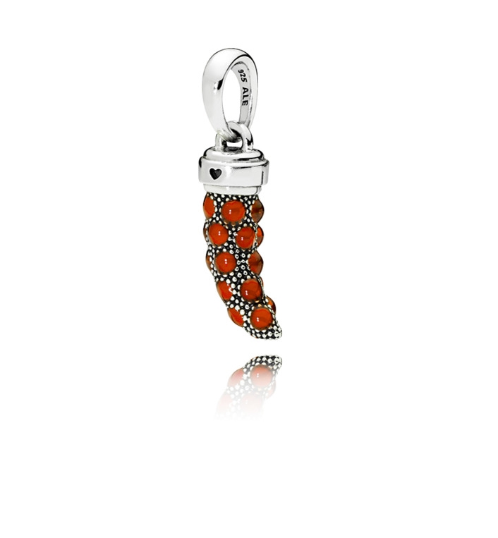 Pandora Vörös amulett medál