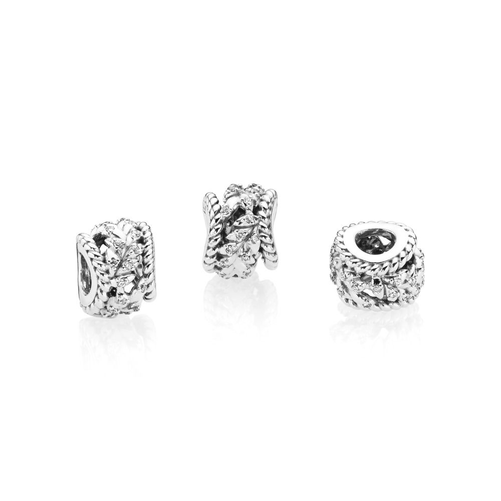 Pandora ékszer Búzaszem koszorú ezüst charm - 797597CZ