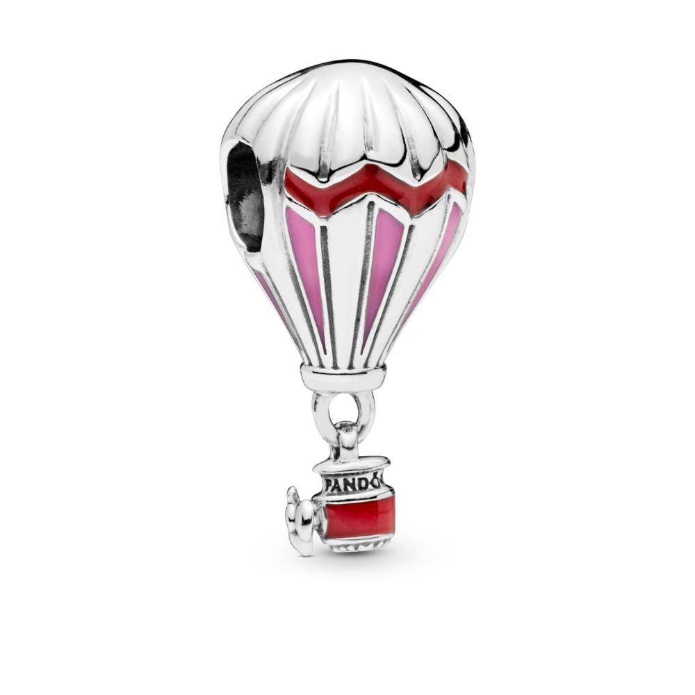 Pandora Piros hőlégballon ezüst charm