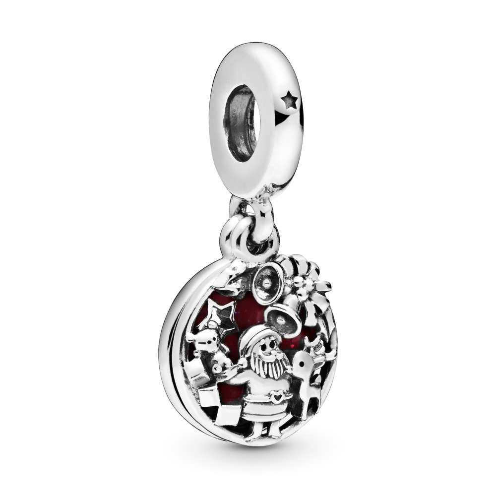 Pandora ékszer Karácsonyi Mikulás függő charm - 798468C01