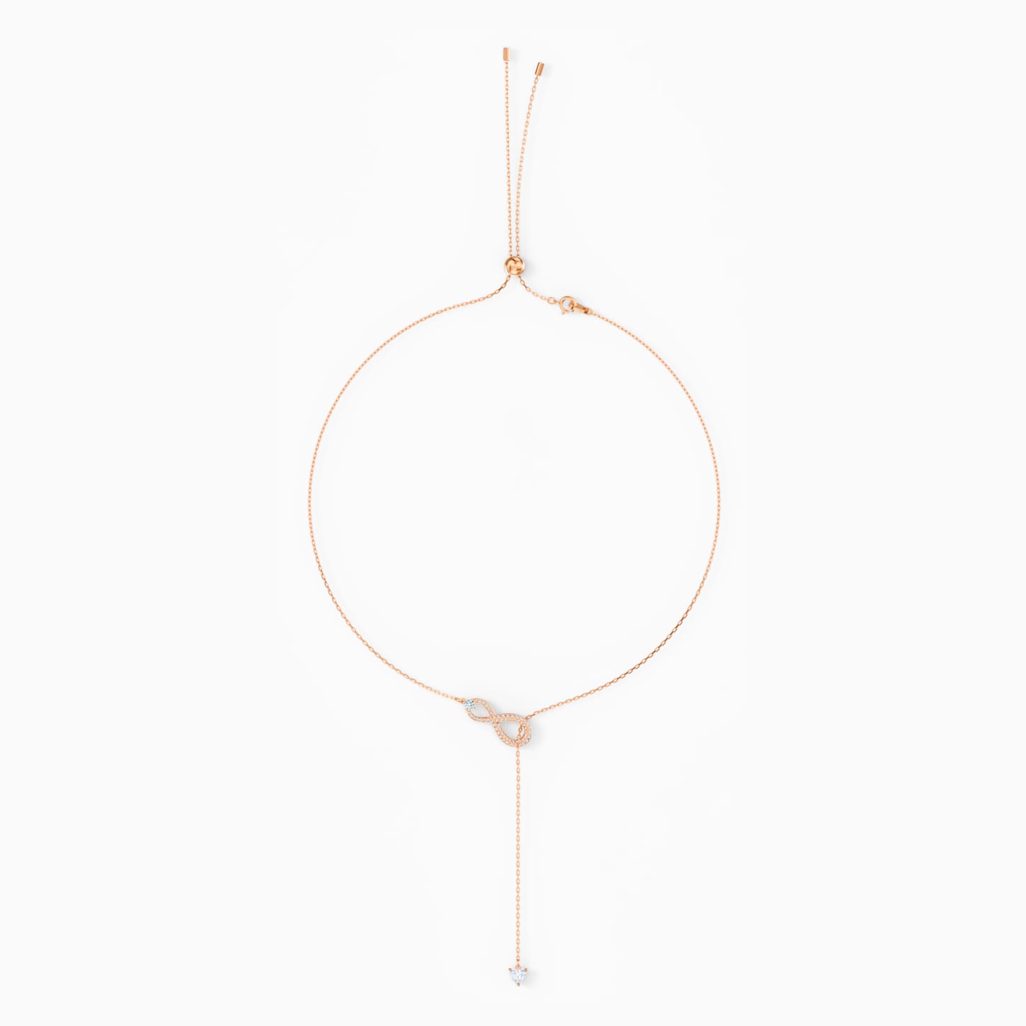Swarovski Infinity rozé Y nyaklánc swarovski kristállyal - 5521346