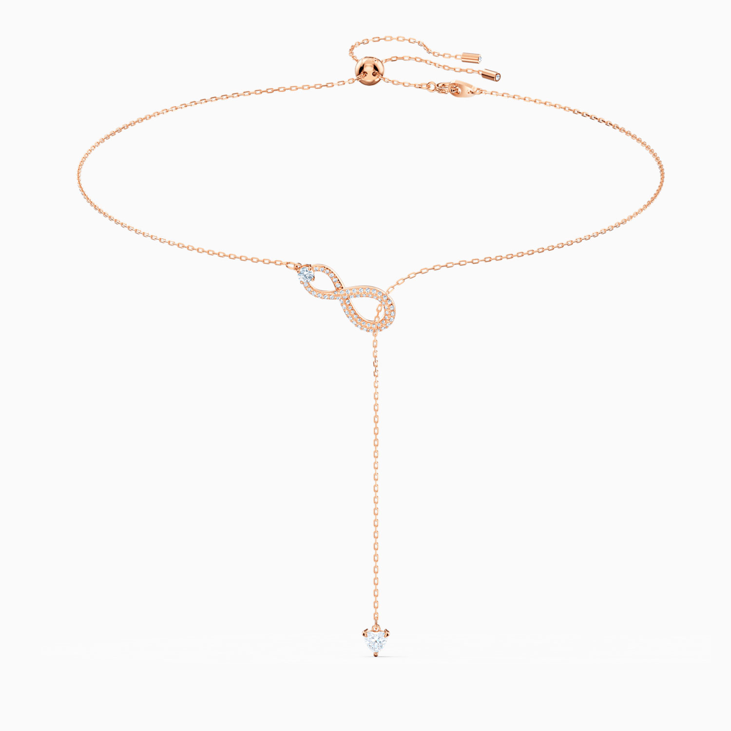 Swarovski Infinity rozé Y nyaklánc swarovski kristállyal - 5521346