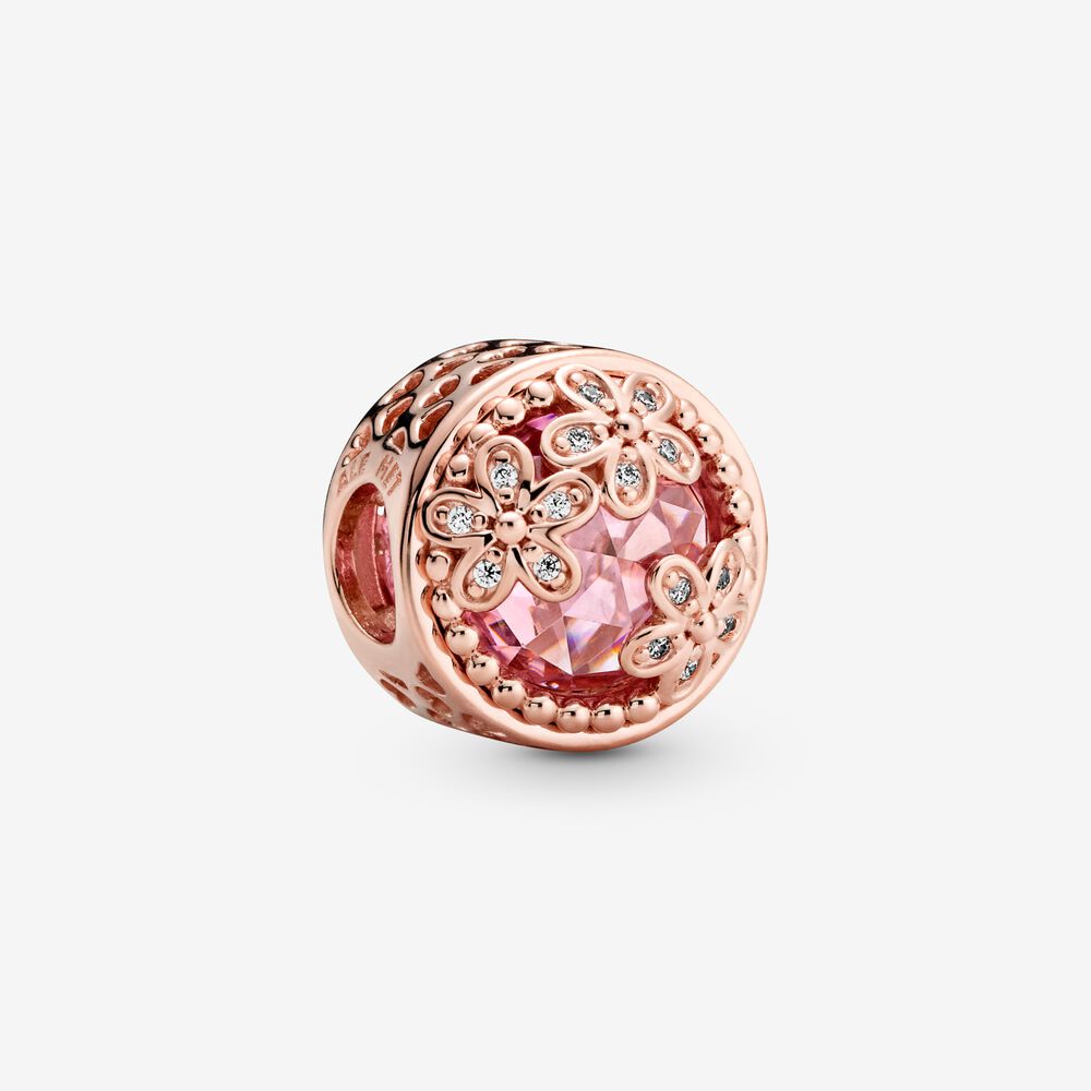 Pandora Szikrázó pink százszorszép rozé charm