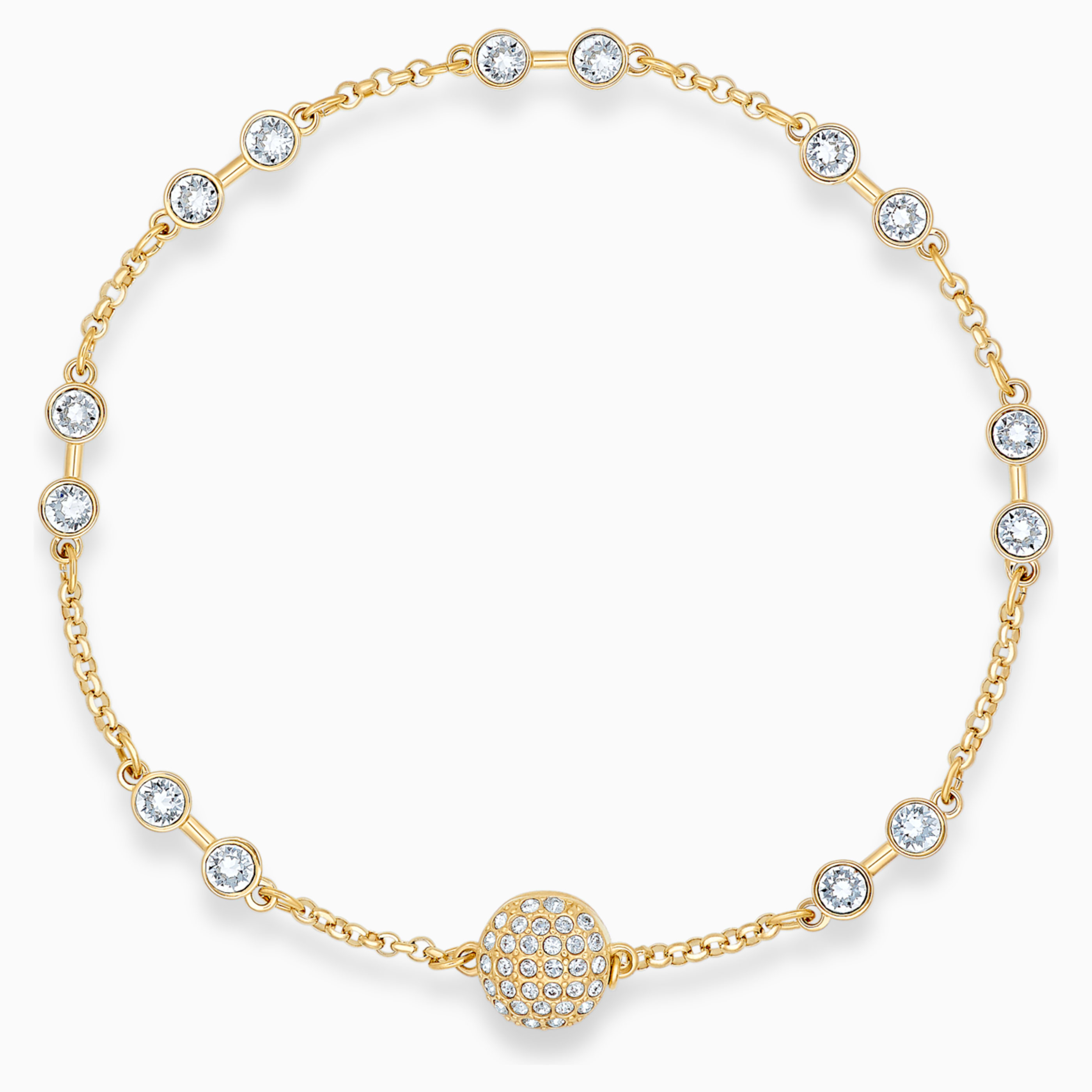 Swarovski Remix arany színű karkötő swarovski kristályokkal