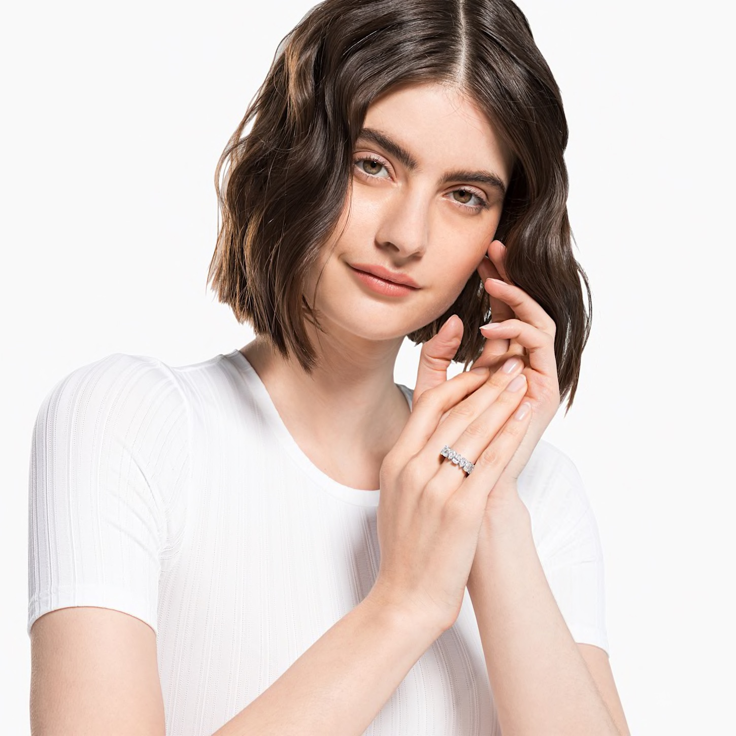 Swarovski Vittore gyűrű csepp alakú kristályokkal