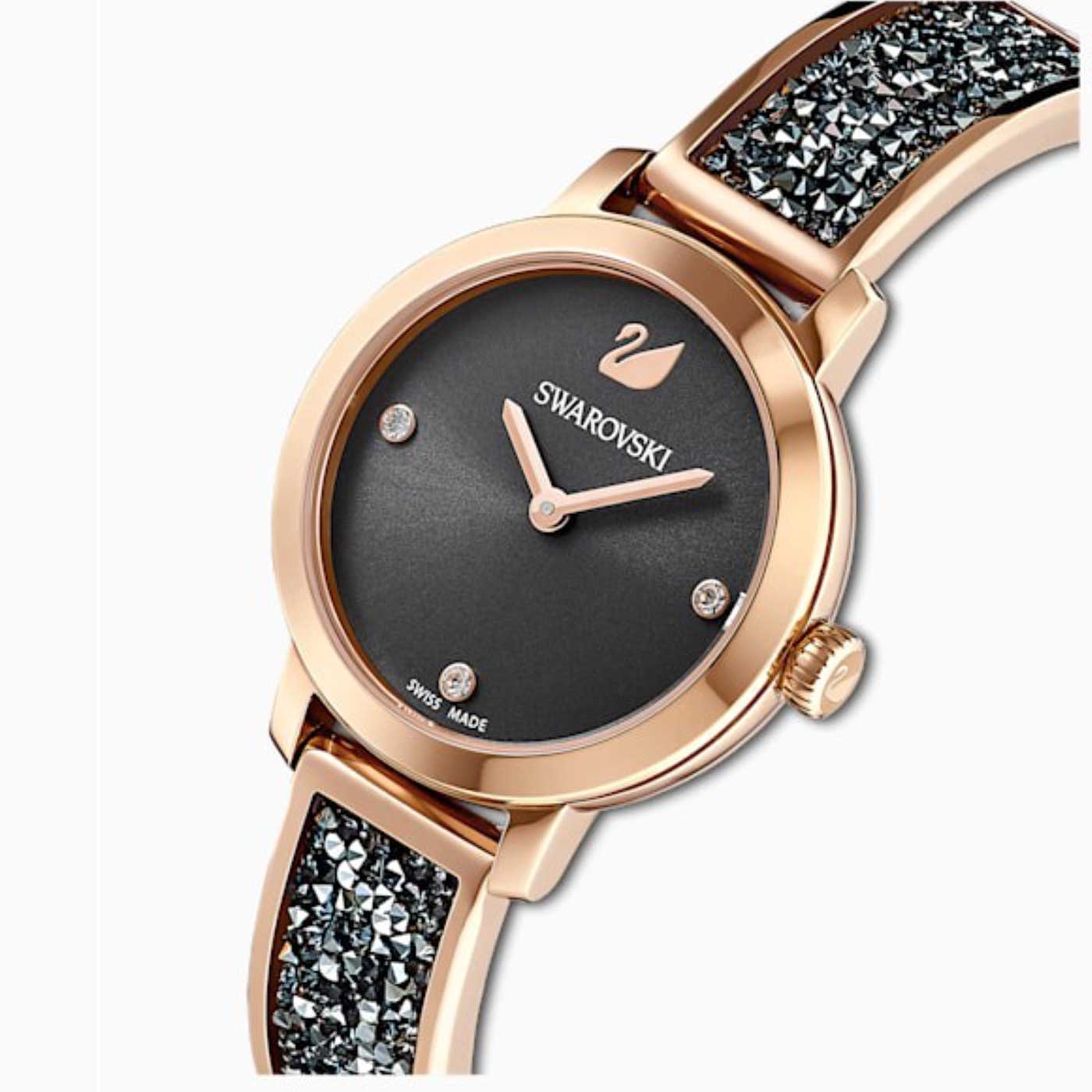 Swarovski Cosmic Rock rozé fekete női karóra - 5466205