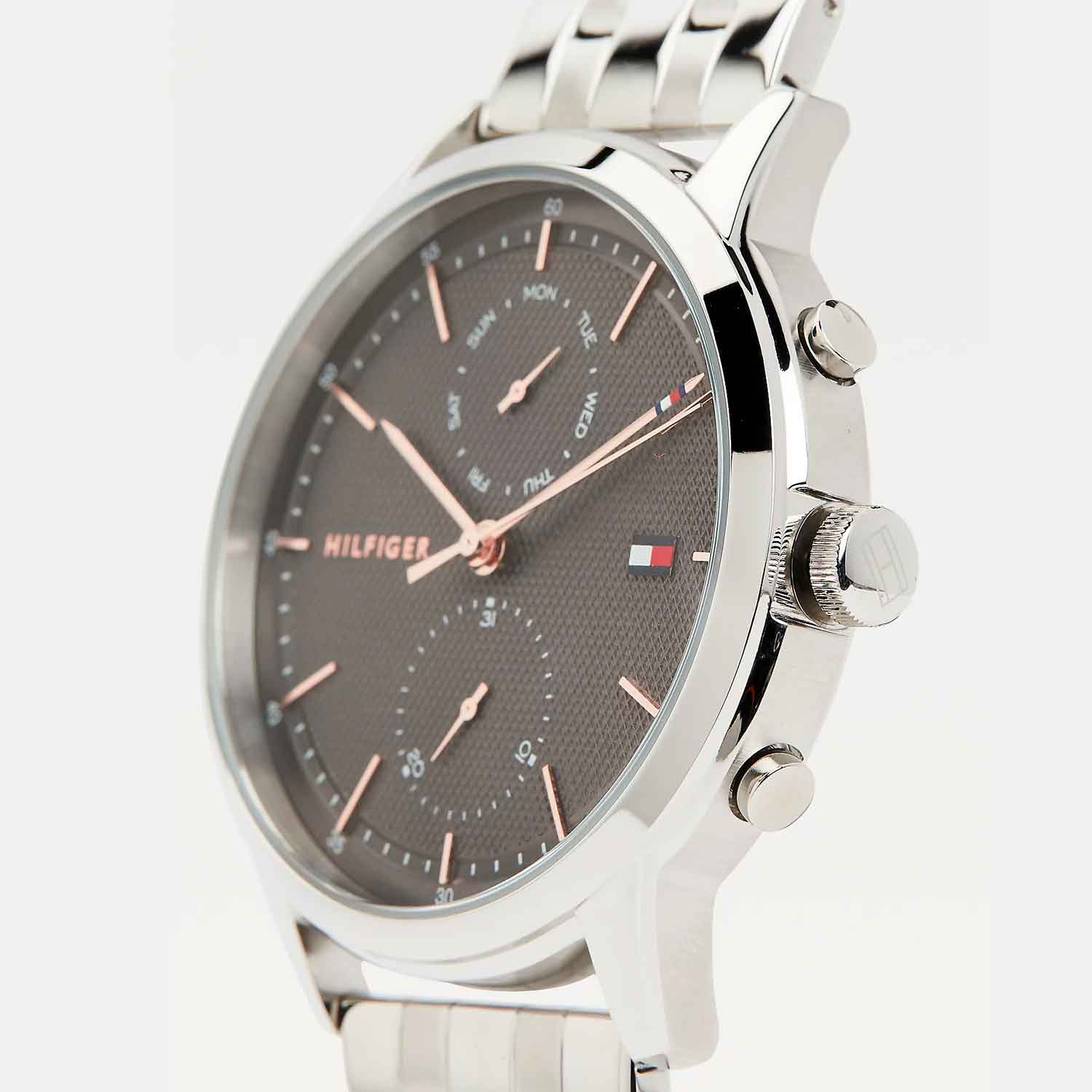 Tommy Hilfiger Easton acél férfi óra szürke számlappal - 1710431