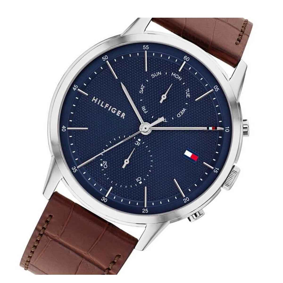 Tommy Hilfiger Easton barna bőrszíjas férfi óra - 1710436