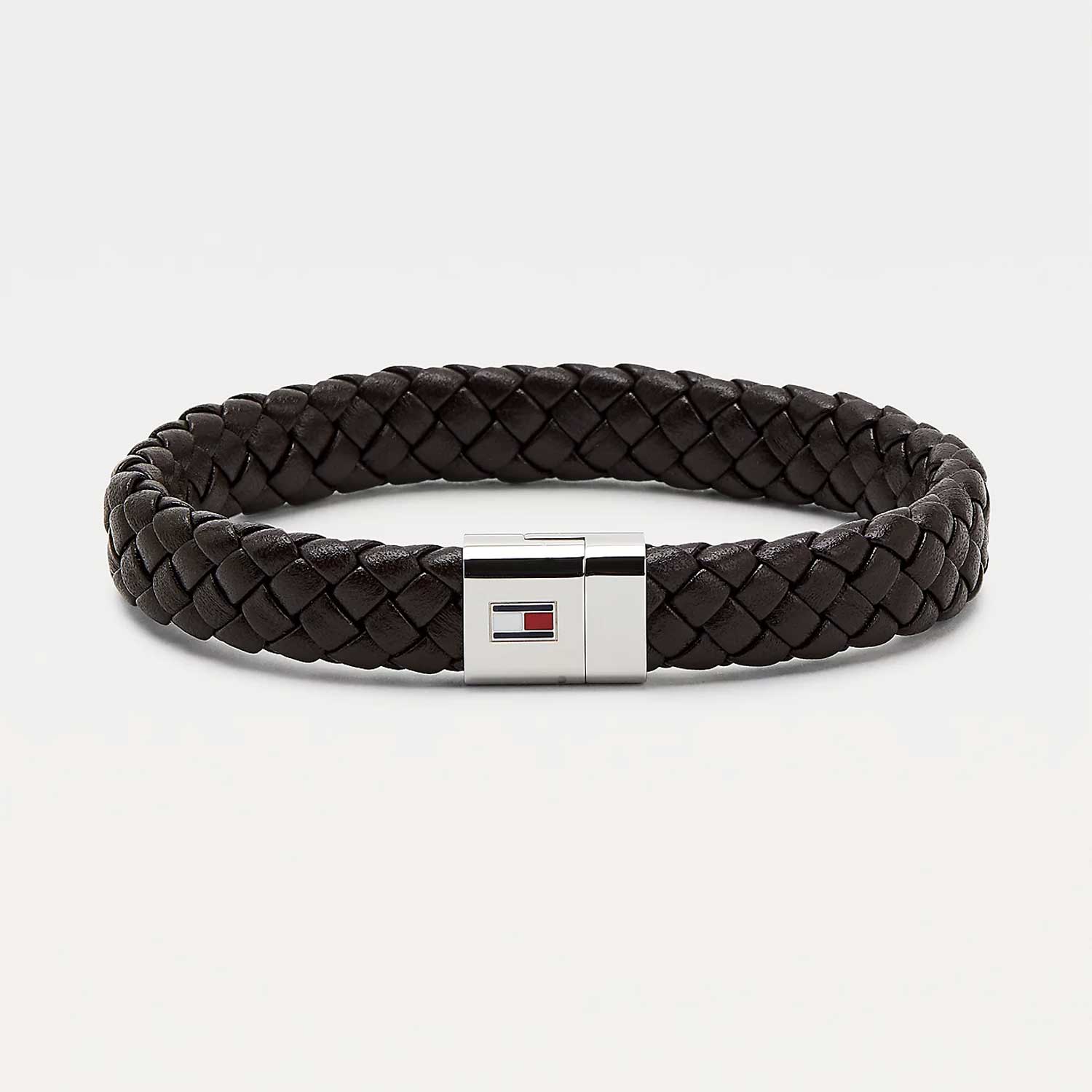 Tommy Hilfiger Barna fonott bőr férfi karkötő mágneskapoccsal - 2790330