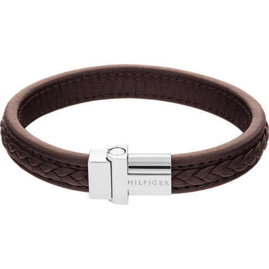 Tommy Hilfiger Fonott mintás barna bőr karkötő - 2790376 Tommy Hilfiger Fonott mintás barna bőr karkötő - 2790376