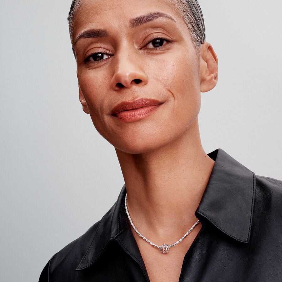 Pandora ékszer Szikrázó csillag kéttónusú charm - 763590C01