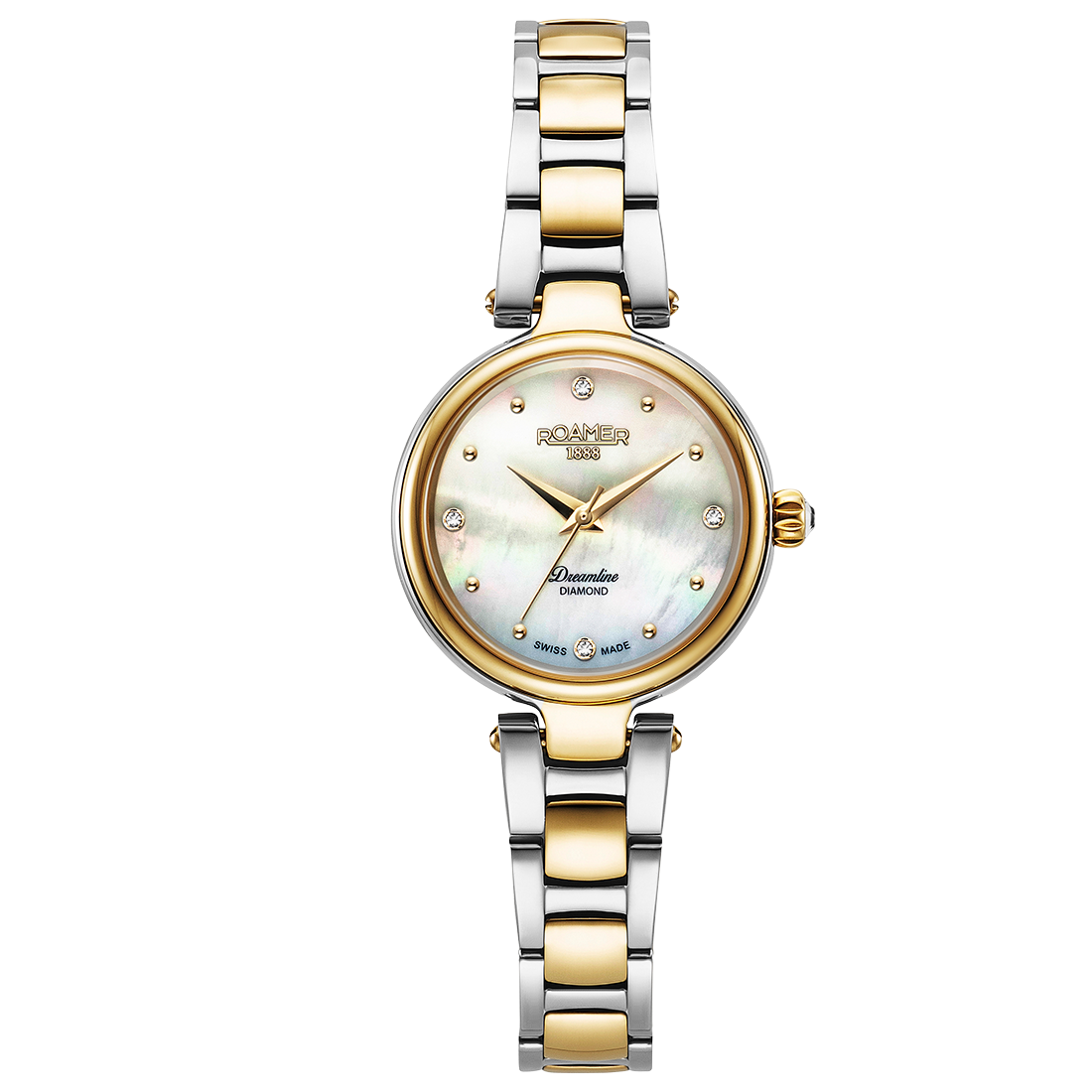 Roamer Dreamline Diamond gyémánt indexes gyöngyház bicolor női karóra