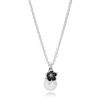 390363P-45, Ezüst nyaklánc virág medállal, Pandora - 390363P-45